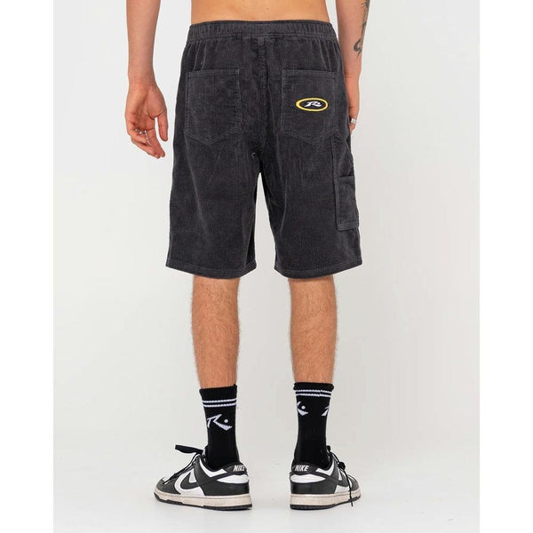 Rusty 8 Wale Workwear Elastic Waist Cord Short - Love Iguana